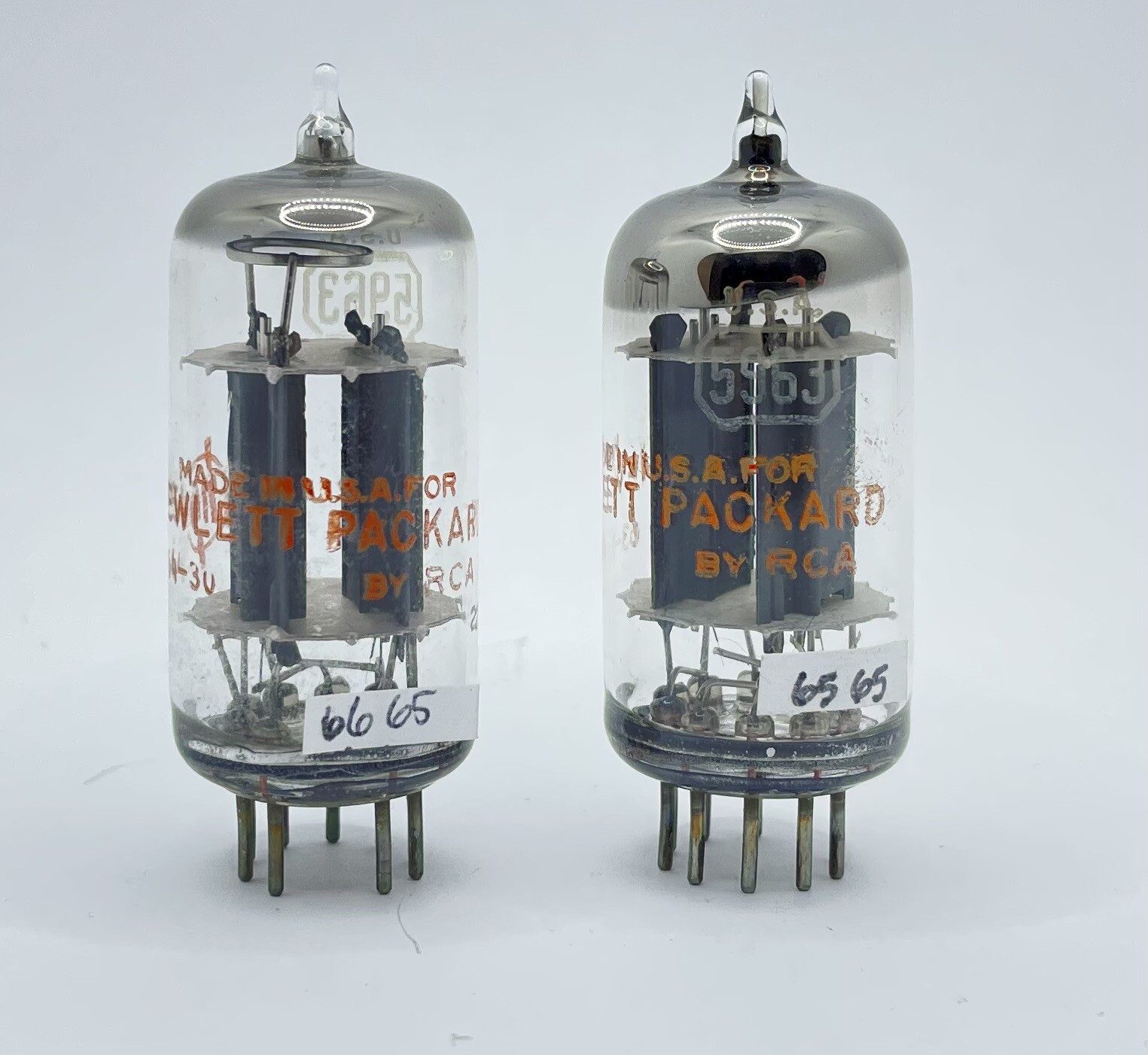 RCA 5963 12AU7 Tube Pair. HP Label. Matched and Balanced | eBay