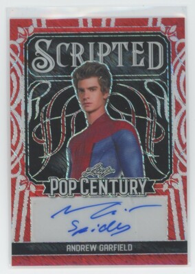 Andrew Garfield 2024 Leaf Pop Century Scripted Autograph Red 1/1 Spidey ...