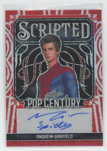 Andrew Garfield 2024 Leaf Pop Century Scripted Autograph Red 1/1 Spidey ...