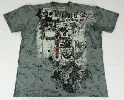 Y2K Toxic Waste Clothing skulls crosses distressed shirt tagged 2XL | eBay