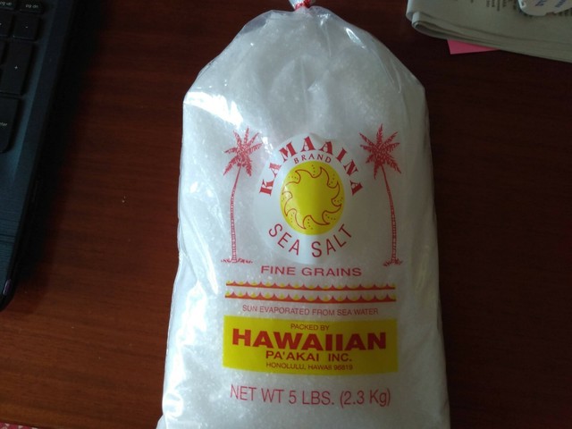 Hawaiian Sea Salt Medium Grains Kamaaina BRAND 5 LB Bag for sale online ...