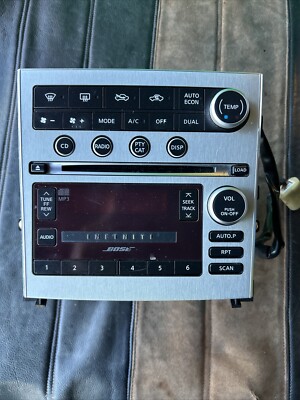 For 06-07 Infiniti G35 Coupe AM/FM Bose Radio Receiver OEM 28185CM30A ...