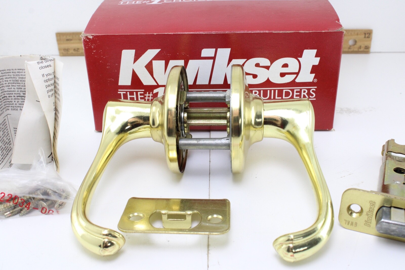 3 Kwikset Satin Chrome Dorian Passage Door Lever Sets 200dnl 26d for ...