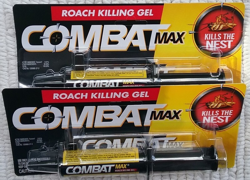 Combat Max Roach Killing Gel for Indoor and Outdoor Use, 1 Syringe Lot ...
