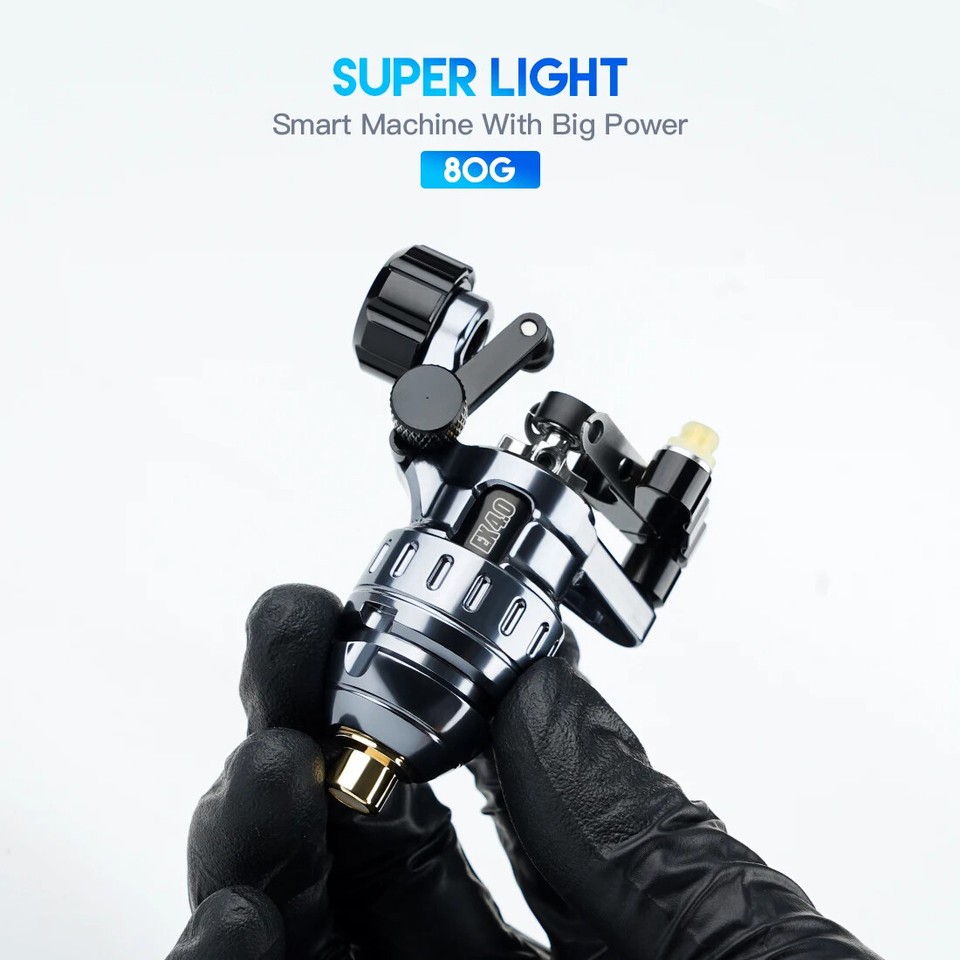 Mast Rotary Tattoo Machine DoubleSpring Coreless Motor RCA 4.0mm Stroke ...