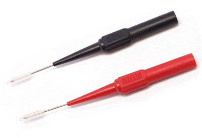 2Pcs Copper Test Leads Multimeter Probe Extention back Needle Probes ...