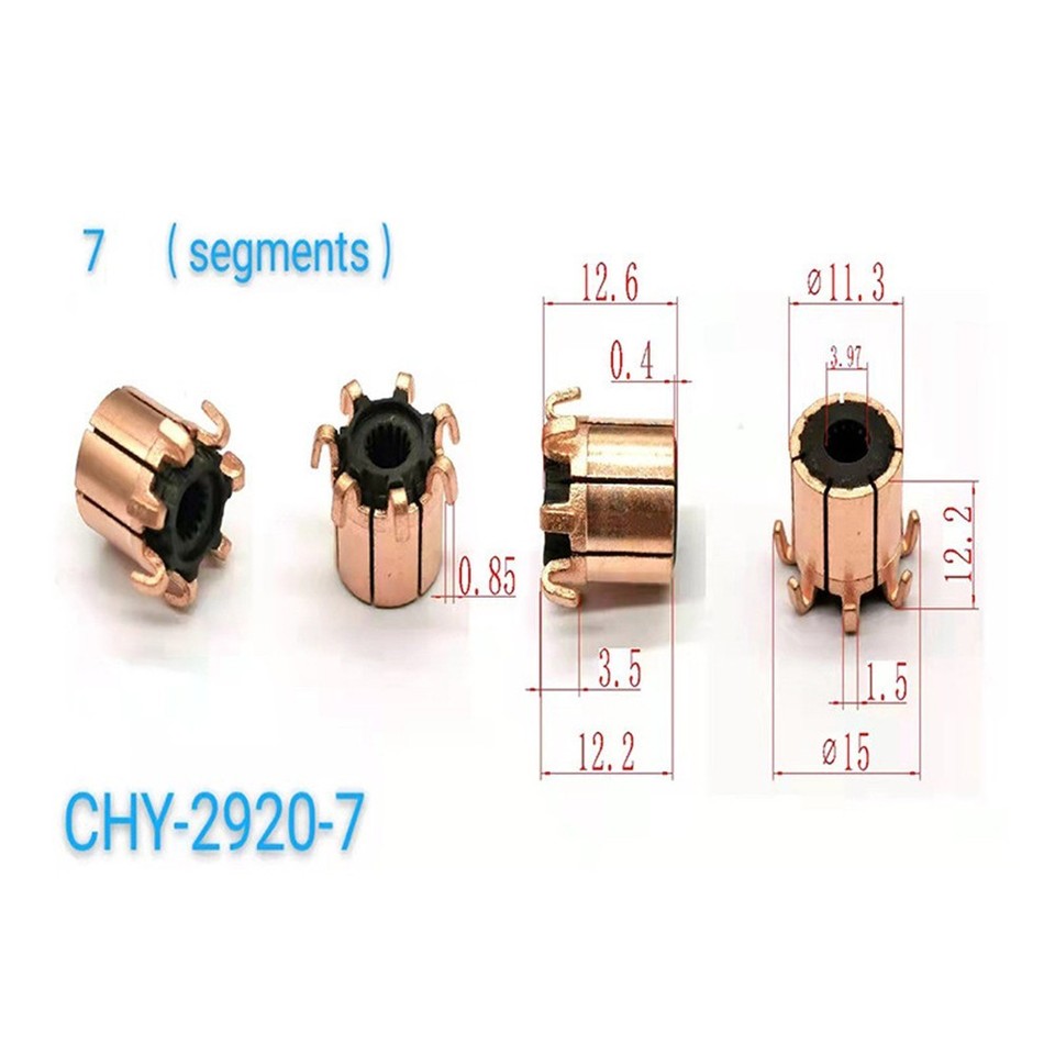 Copper High Speed DC Motors Commutator Model Compatibility ...