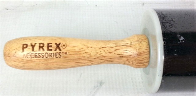 PYREX Accessories Rolling Pin Non Stick Easy Clean Wooden Handles for ...