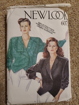 New Look Sewing Pattern 6073 Misses Top Blouse Long Sleeve Cut To 26 | eBay