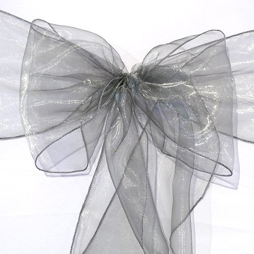 1 10 50 100 Organza Sashes Chair Cover Bow Sash WIDER FULLER BOWS ...