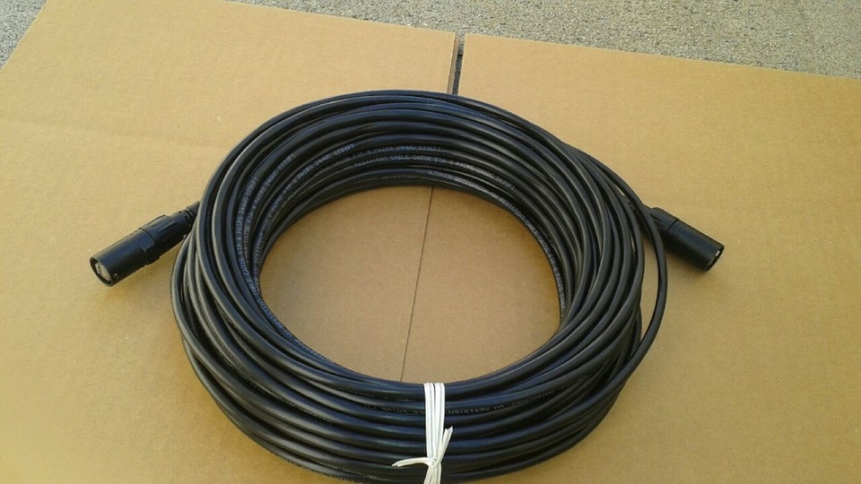 200 FT PRO CAT5E Tactical Shielded w/Neutrik Ethercon RJ45 Digital ...