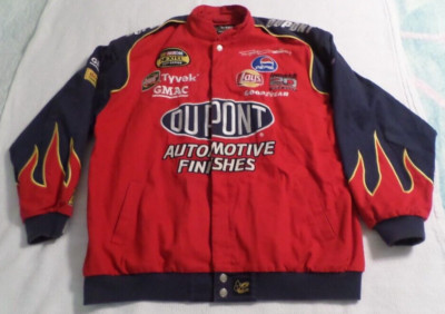 Vintage JEFF GORDON DuPont NASCAR Flames RACING JACKET Chase Authentics ...