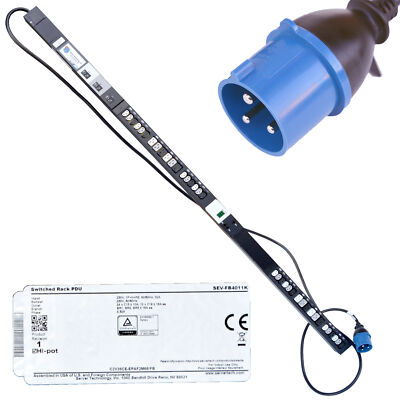 Server Tech Pdu WS-196-P2 32A 220V SEV-FB4011K C2x36ce-epaf2m66/Fb 14 ...