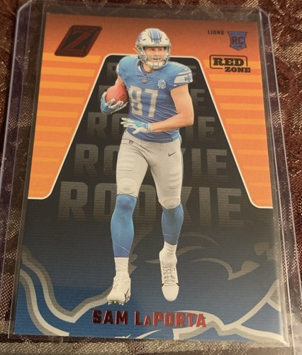 Sam LaPORTA 2023 Zenith Red Zone 179 Lions Insert SP RC Red Zone Rookie ...