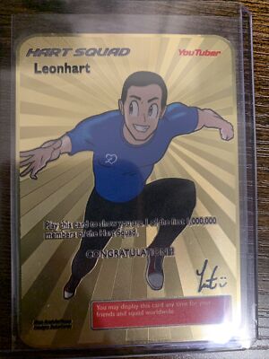 Leonhart Gold Metal Pokemon Card Ultra Rare - Unlimited Edition | eBay