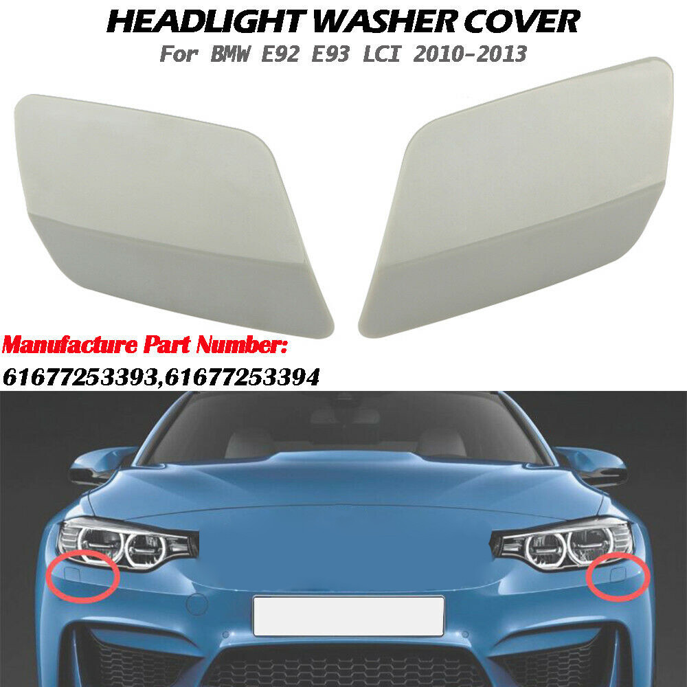 For BMW E92 E93 LCI 2010-2013 Left+Right Headlight Washer Jet Nozzle ...