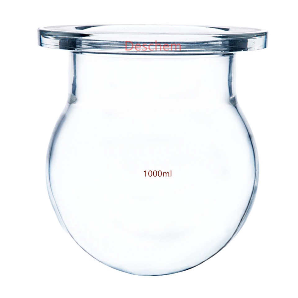 Glass Reactor Round Bottom Flask Lab Chemistry Reaction Vessel Flange ...