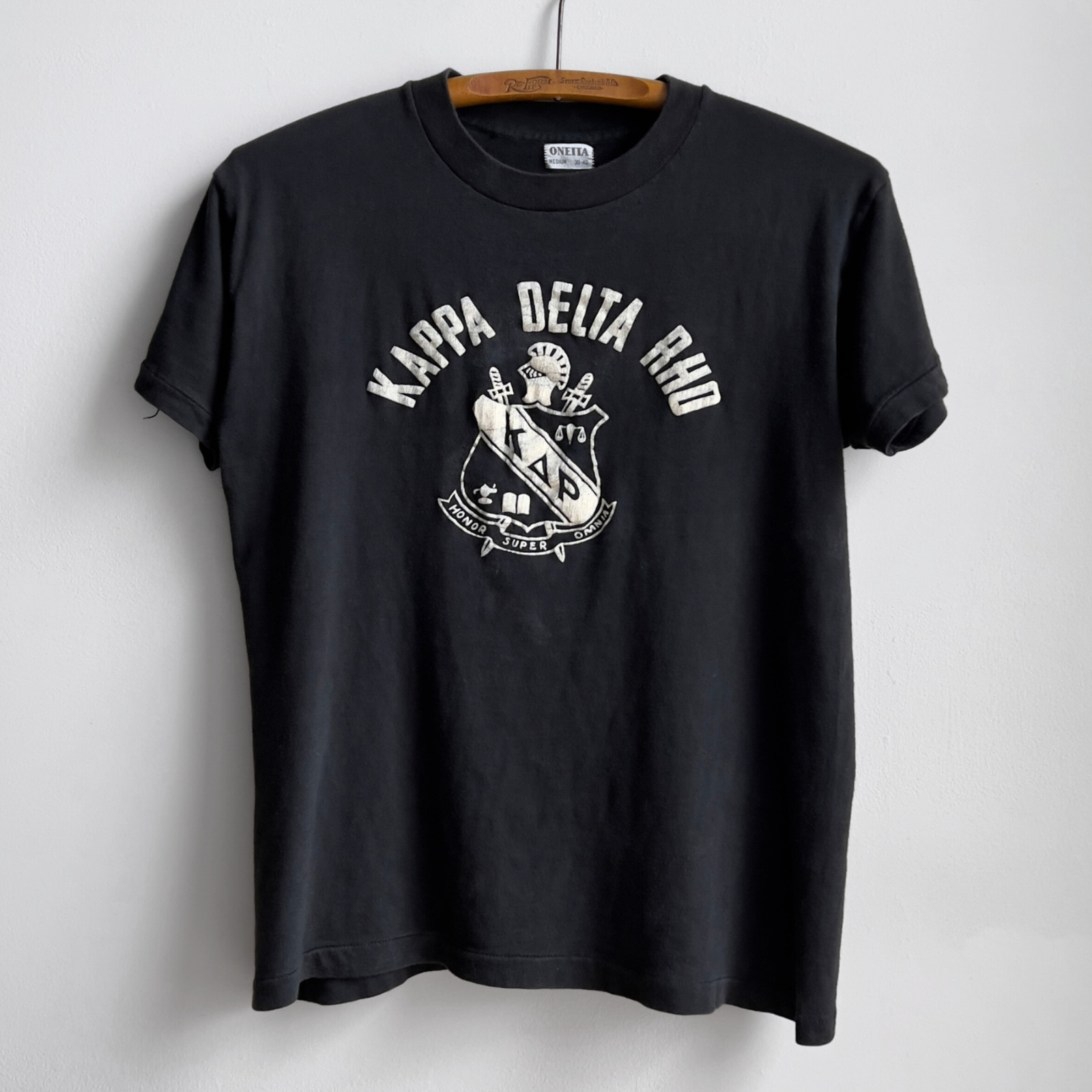 Vintage 1950s Kappa Delta Rho Fraternity Oneita Black… - Gem