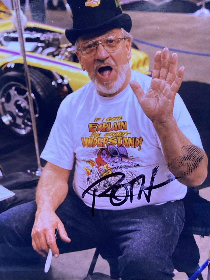 Ed "Big Daddy" Roth Autographed 4x6” Beatnik Bandit II Rat Fink Photo ...
