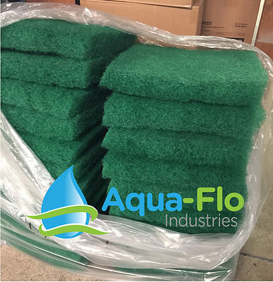 Aqua-Flo Two-Pack Green Pond Filter Mat/Media/Pad 12"x12" water garden ...