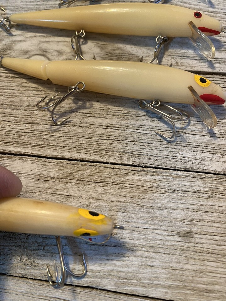 Vintage Rebel floater minnow fishing lures Hand painted eyes | eBay