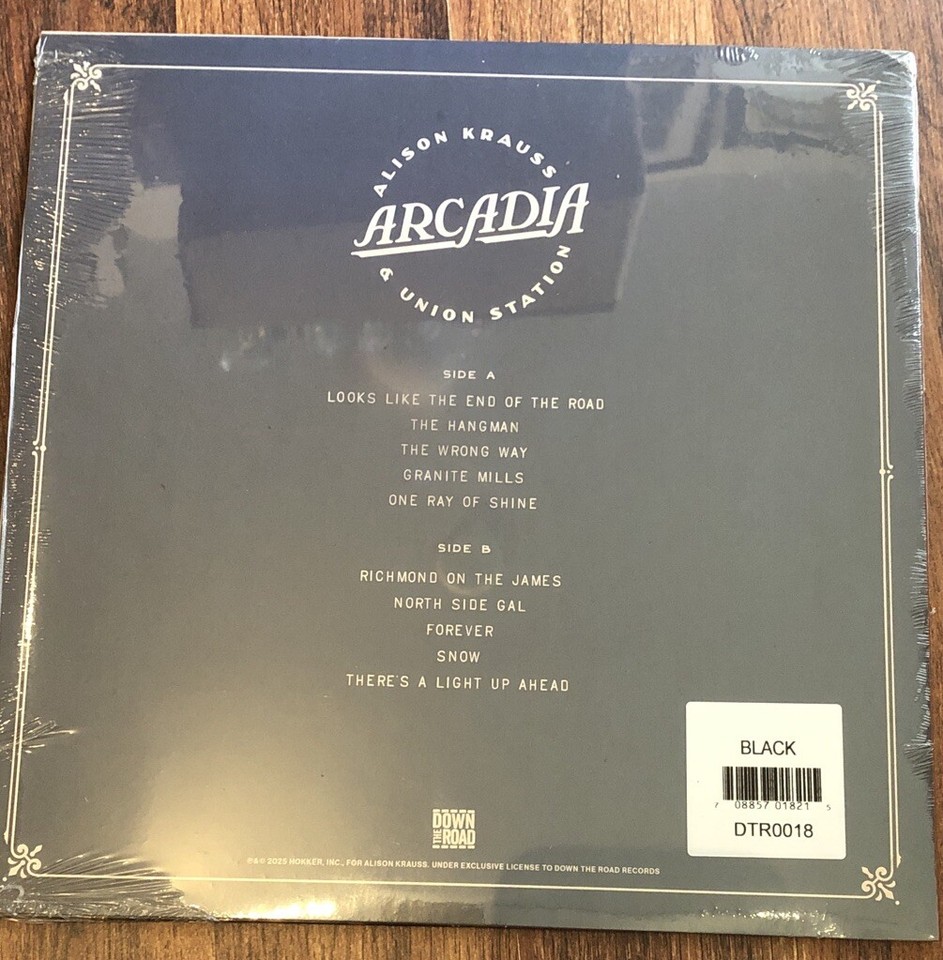 Alison Krauss & Union Station Arcadia LP [Vinyl New Bluegrass Black ...