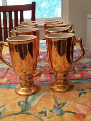 Vintage Hall 1272 Gold Mugs | eBay