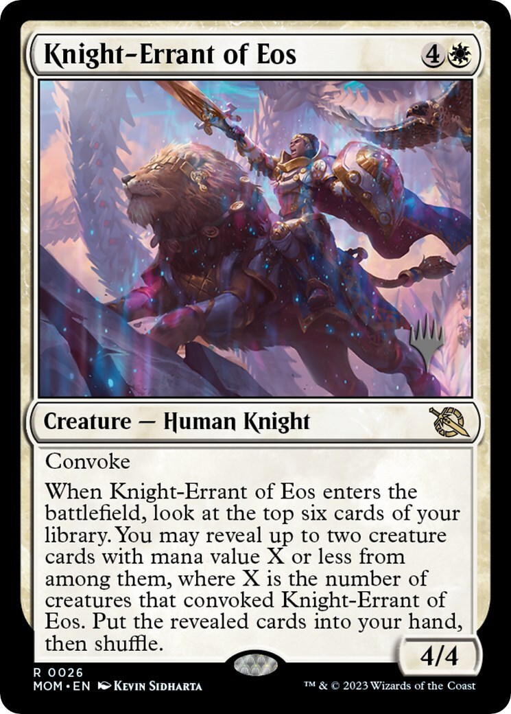 Knight-Errant of Eos Promo Pack: March of the Machine Regular for sale ...