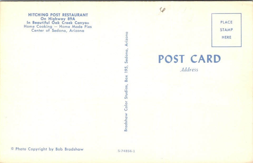 Postcard Hitching Post Restaurant on Highway 89A in Sedona, Arizona | eBay