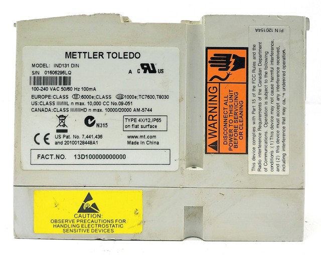 Mettler TOLEDO 24vdc Din-rail Mounted Weighing Terminal Ind131 DIN for ...
