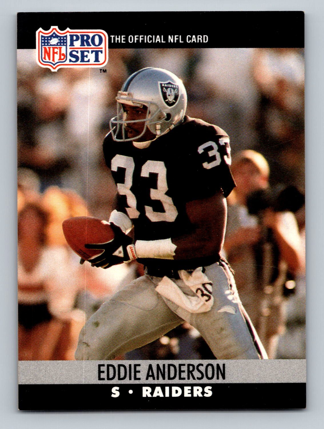 1990 Pro Set #760 Eddie Anderson RC Rookie Los Angeles Raiders | eBay