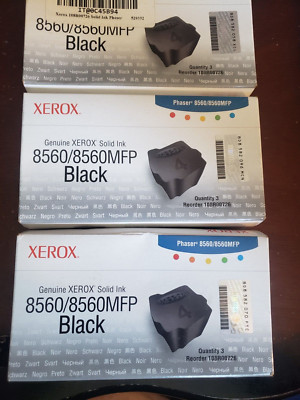 New Genuine Xerox Phaser 8560/8560 MFP Black Solid Ink | eBay