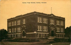 Postcard Caney High School, Caney Kansas - circa 1909 | eBay