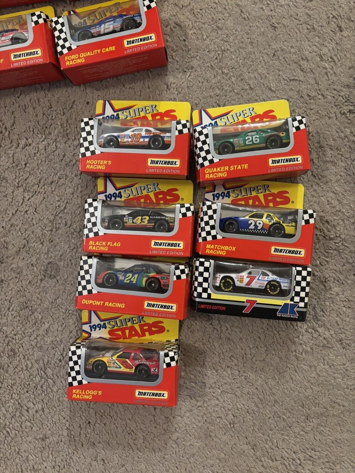 Vintage Matchbox 1/64 Nascar Slot cars Lot Of 46 Cars | eBay