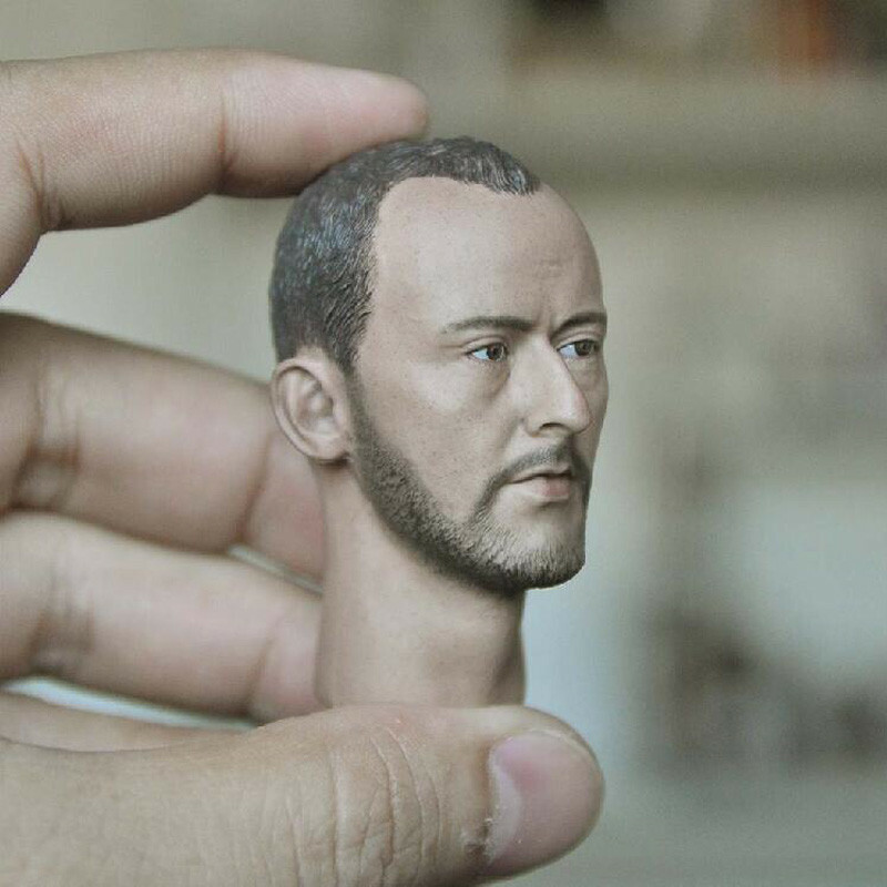 Delicate Painting Hot 1/6 The Leon Serious Jean Reno Head Sculpt Fit 12 ...