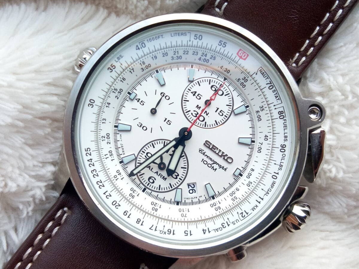 Seiko Pilot Chronograph Flight Master Snab71P1 - Gem