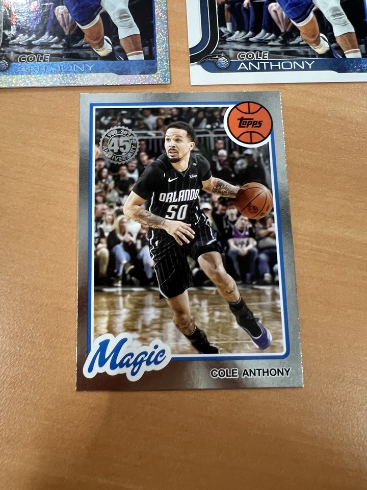 2025-26 Topps NBA Cole Anthony lot inserts 1980-81 + sandglitter +base ...