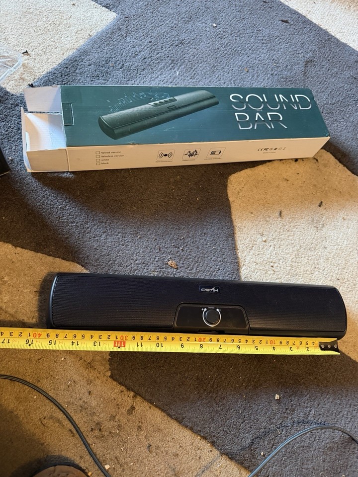 USB Power Clip-On Computer Stereo Speakers Sound Bar for Desktop Laptop ...