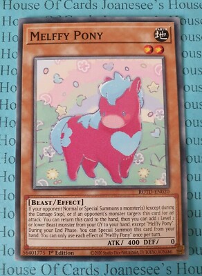 Melffy Pony ROTD-EN020 Common Yu-Gi-Oh Card 1st Edition New | eBay