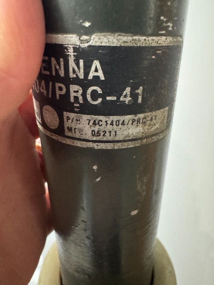 General Electric AS-1404 Antenna w/ Spring Base PRC-41 Military Radio ...