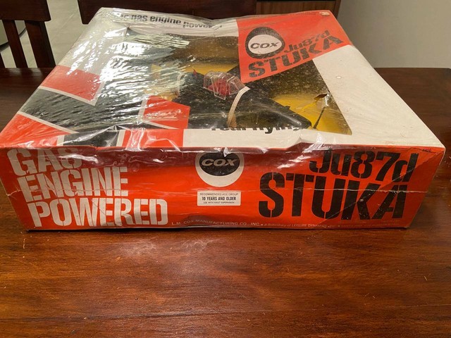 1962 COX Thimble Drome Ju87d Stuka Gas Powered Control Line Plane .049 ...