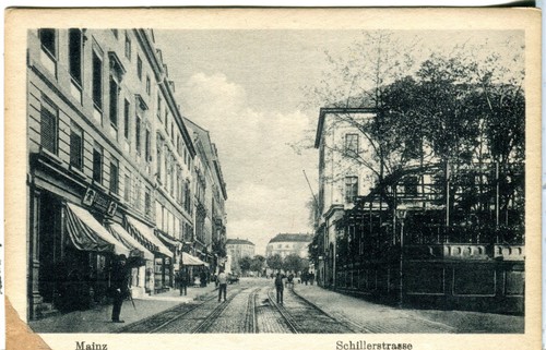 Allemagne Ak Mainz 55116 - Schillerstrasse P.Zimmer Imprimé Carte ...