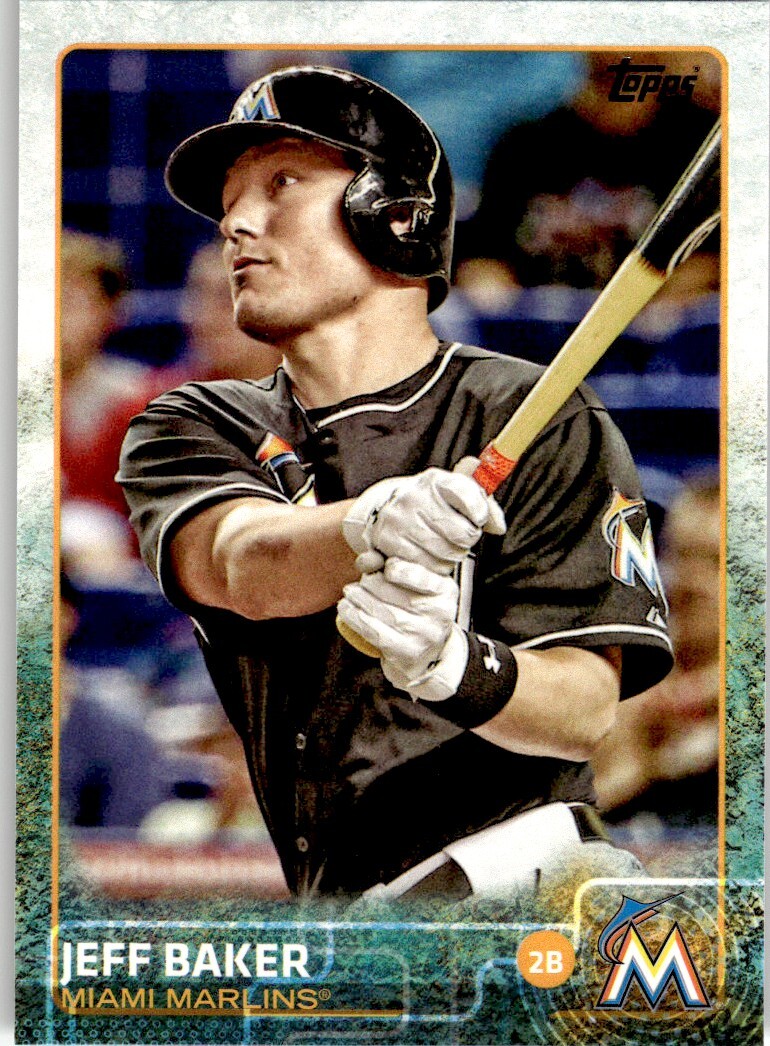 2015 Topps Baseball Card Jeff Baker Miami Marlins #105 | eBay