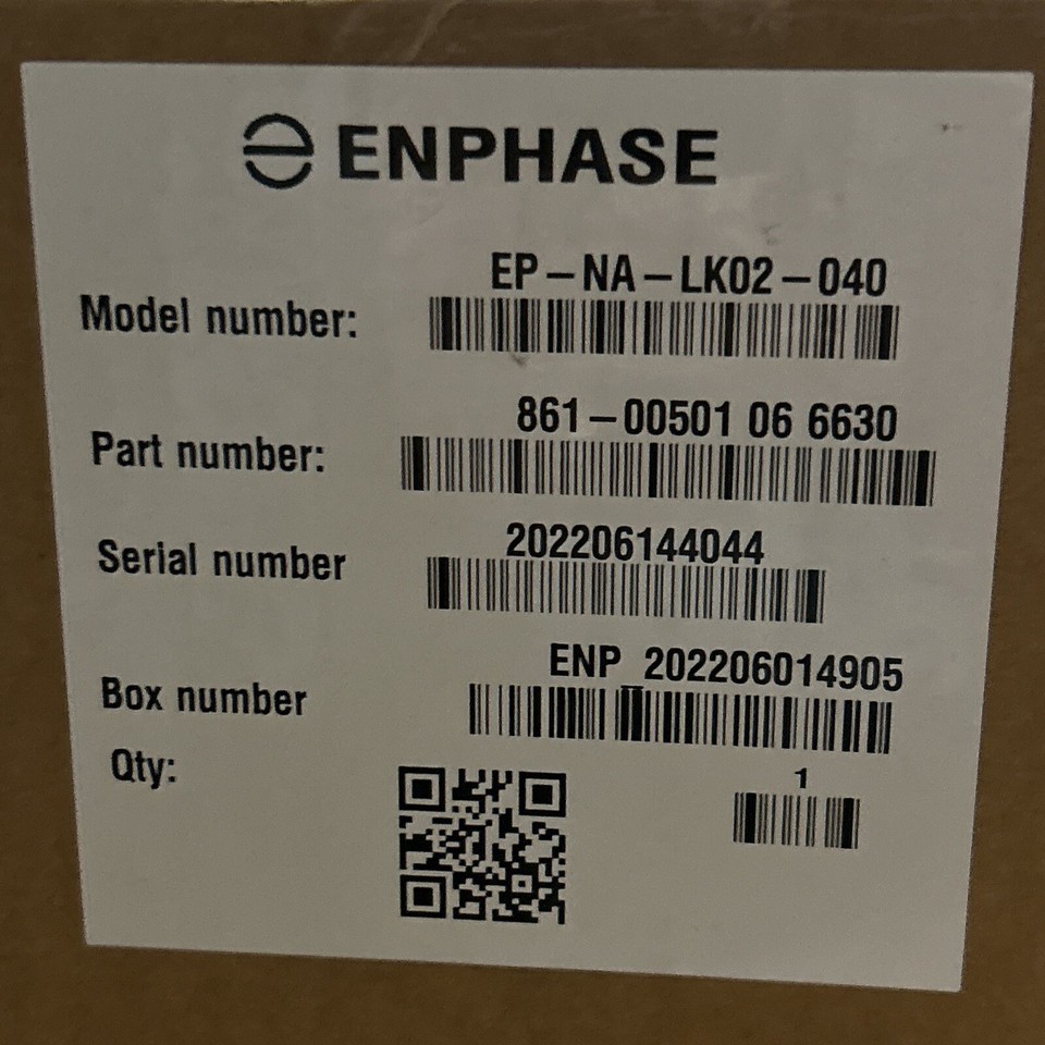 ENPHASE iQ Load Controller EP-NA-LK02-040 New In Box | eBay