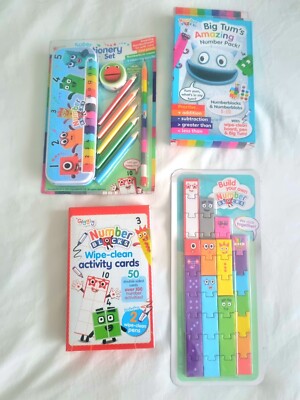 Megabundle gift CBeebies Numberblocks activity games Wipeclean Card ...