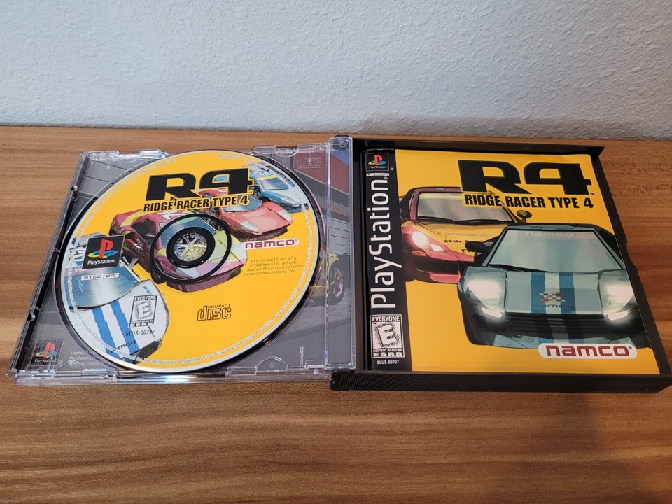 PS1 R4 RIDGE RACER TYPE 4 BLACK LABEL AUTHENTIC TESTED WORKING ...
