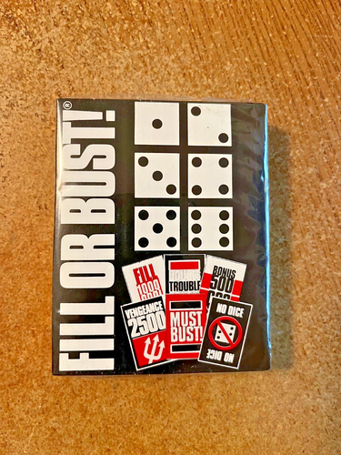 Vintage 1987 Fill Or Bust Card Dice Game ~ Brand New/Factory Sealed | eBay