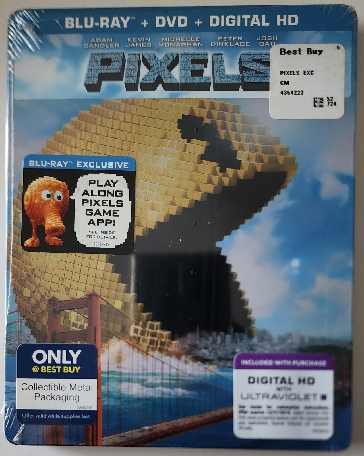 Pixels+%28Blu-ray%2FDVD%2C+Includes+Digital+Copy+Metal+Pak+Only++Best ...
