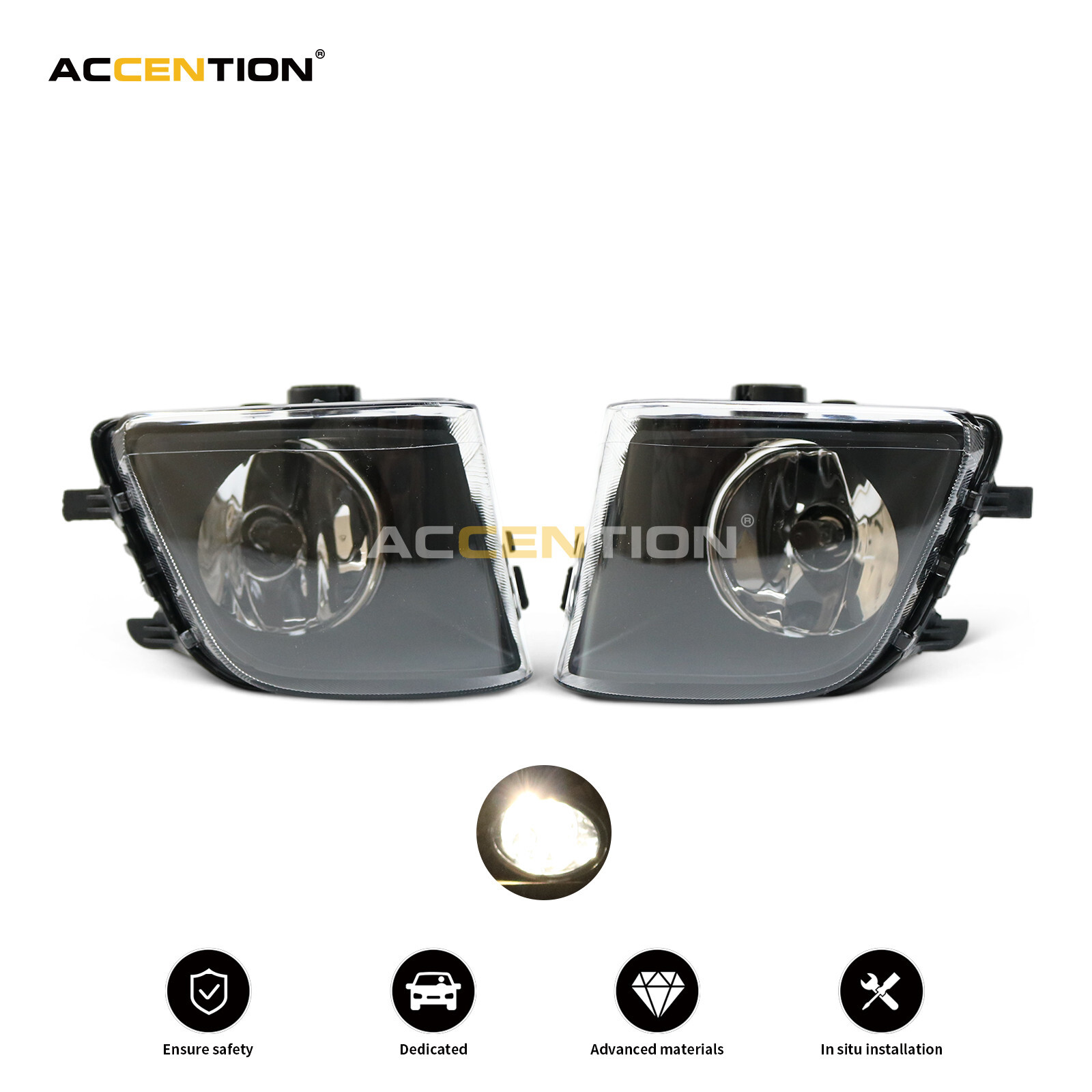 2Pcs Fog Light Lamp For BMW 7 Series F01 F02 F03 F04 2009-2013 ...