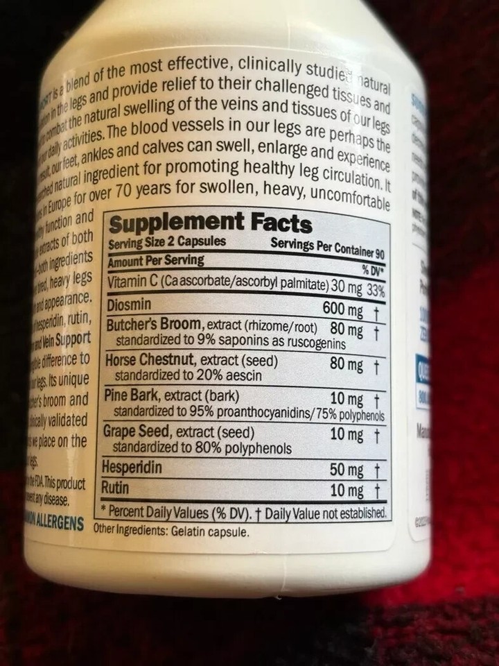 Andrew Lessman Circulation & Vein Support 180 Capsules Exp 3/2026 - New ...